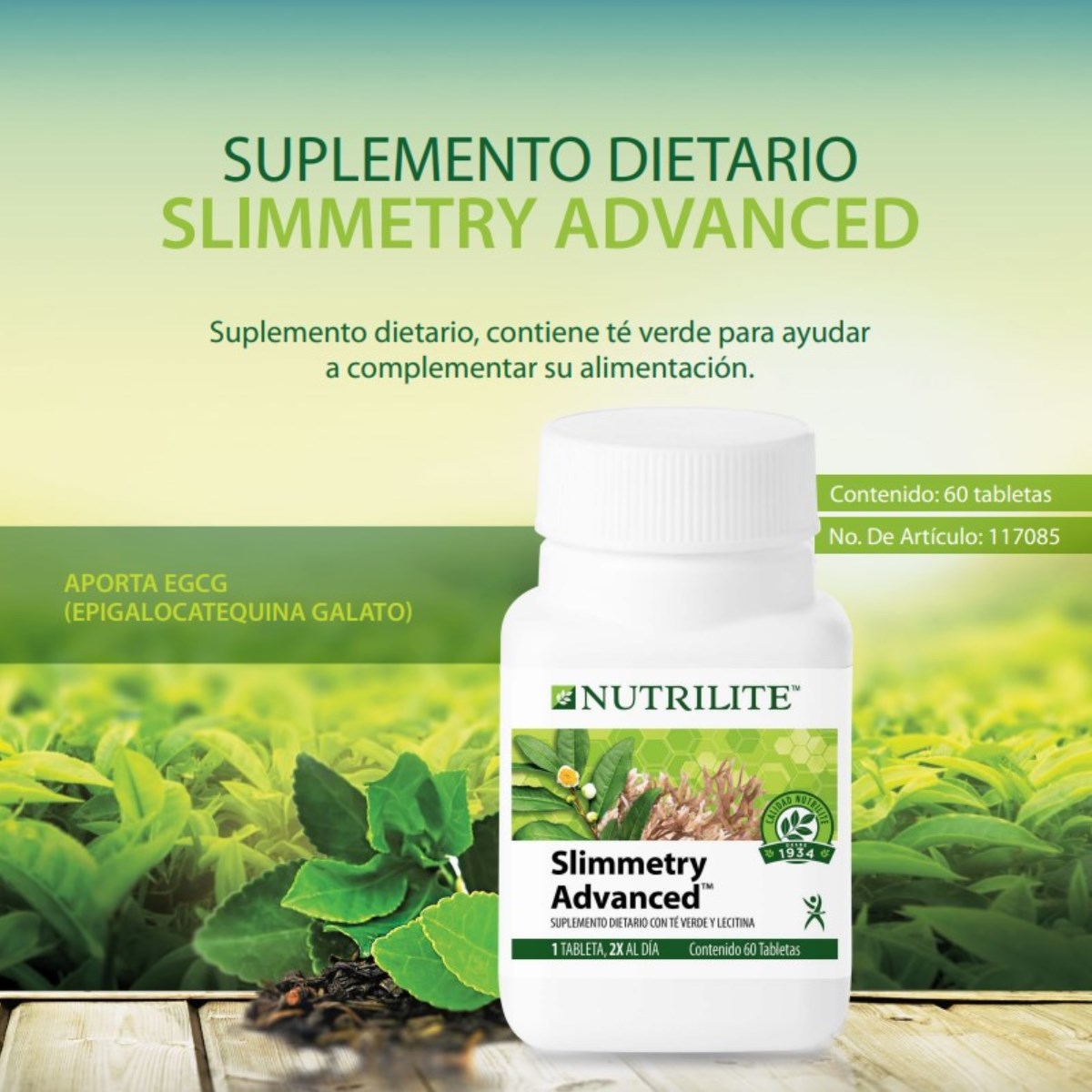 Suplemento Dietario Slimmetry Advanced Nutrilite - Cel: 322 346 1713